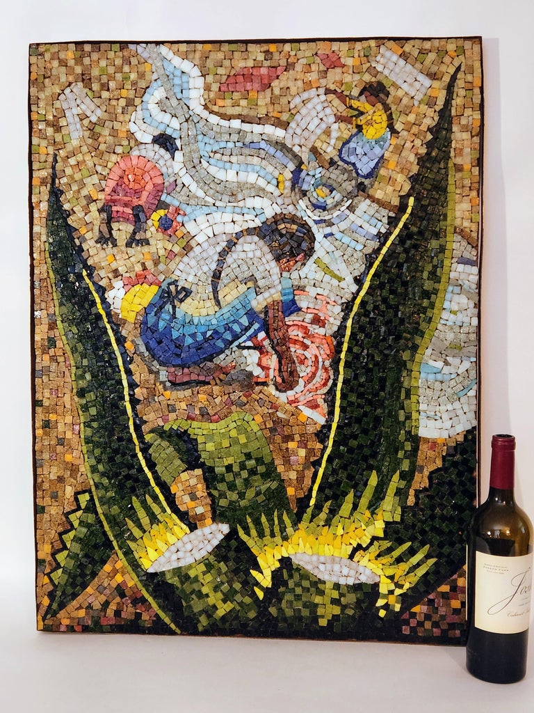 Genaro Alvarez Mosaic Panel Agave Landscape Clothes Washers Mexico ...