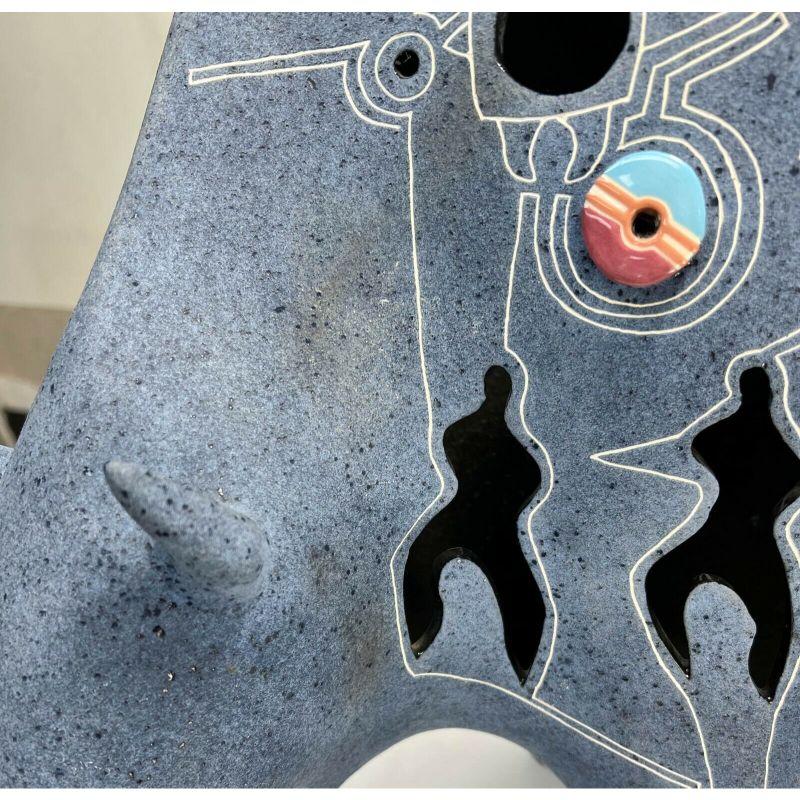 Gene and Rebecca Tobey Ceramic Buffalo Sculpture, 1987 For Sale at ...