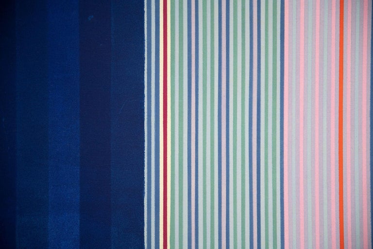 Gene Davis Acrylic Color Field Painting on Canvas Titled King's ...