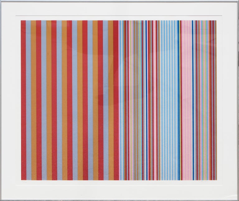 Gene Davis - "Royal Canoe" Colorful Striped Geometric Abstract ...