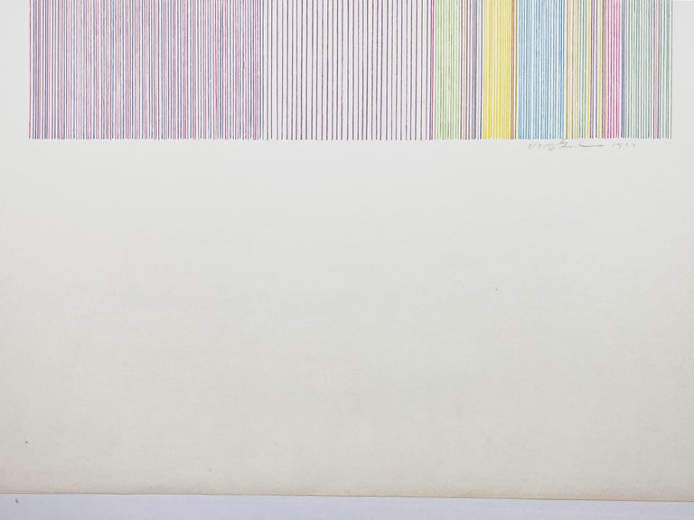 Gene Davis - Three Aces abstract Gene Davis minimalist color field with ...