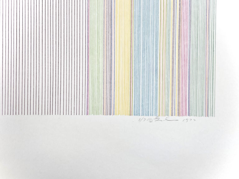 Gene Davis - Three Aces abstract Gene Davis minimalist color field with ...