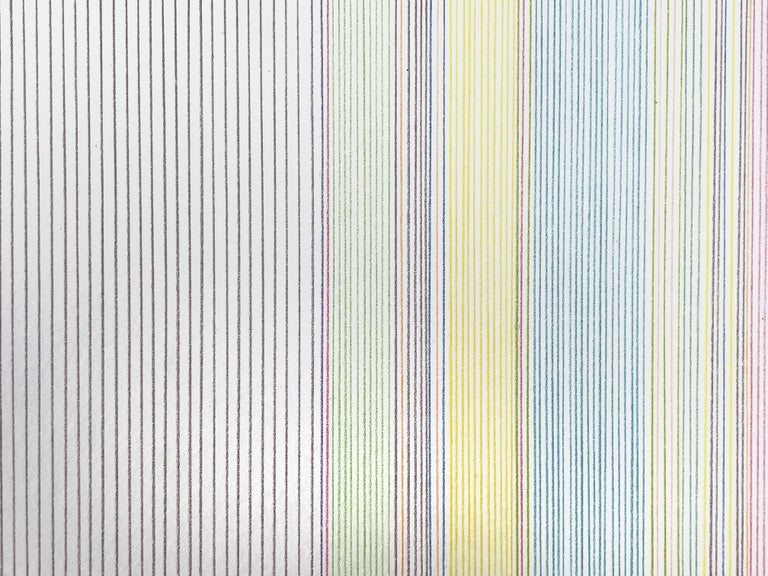 Gene Davis - Three Aces abstract Gene Davis minimalist color field with ...