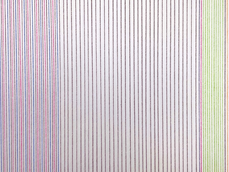 Gene Davis - Three Aces abstract Gene Davis minimalist color field with ...