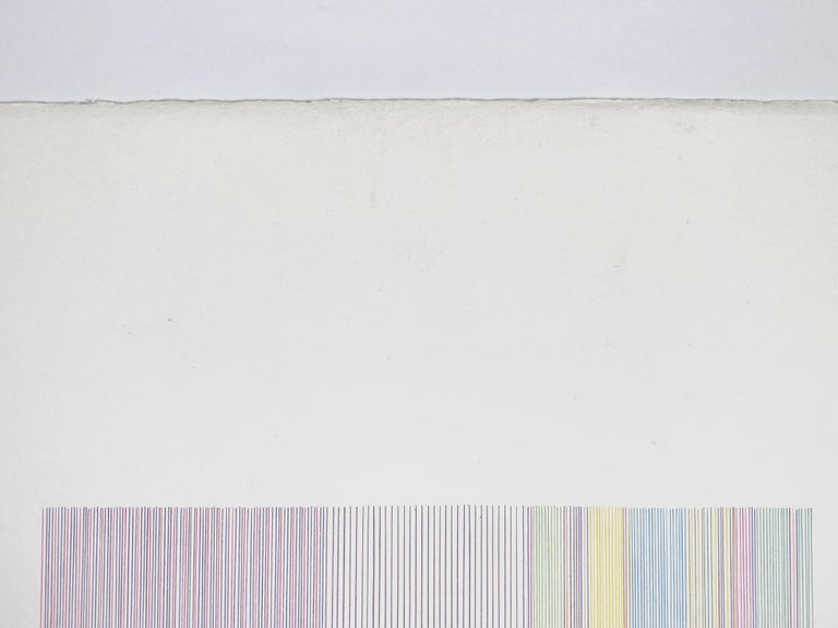 Gene Davis - Three Aces abstract Gene Davis minimalist color field with ...