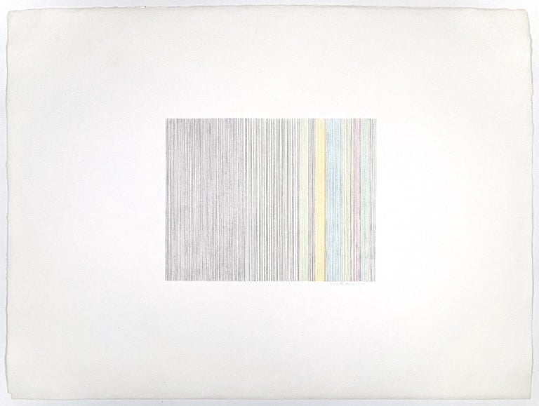 Gene Davis - Three Aces abstract Gene Davis minimalist color field with ...