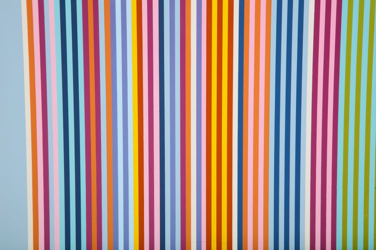 Gene Davis, "Yankee Doodle", Screenprint, Stripes, Op Art, Signed For ...