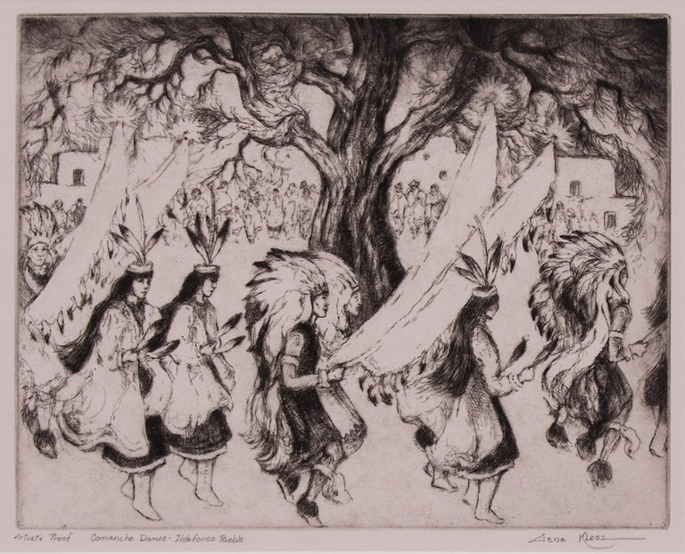 Gene Kloss - Comanche Dance, Ildefonso Pueblo, New Mexico Southwest ...