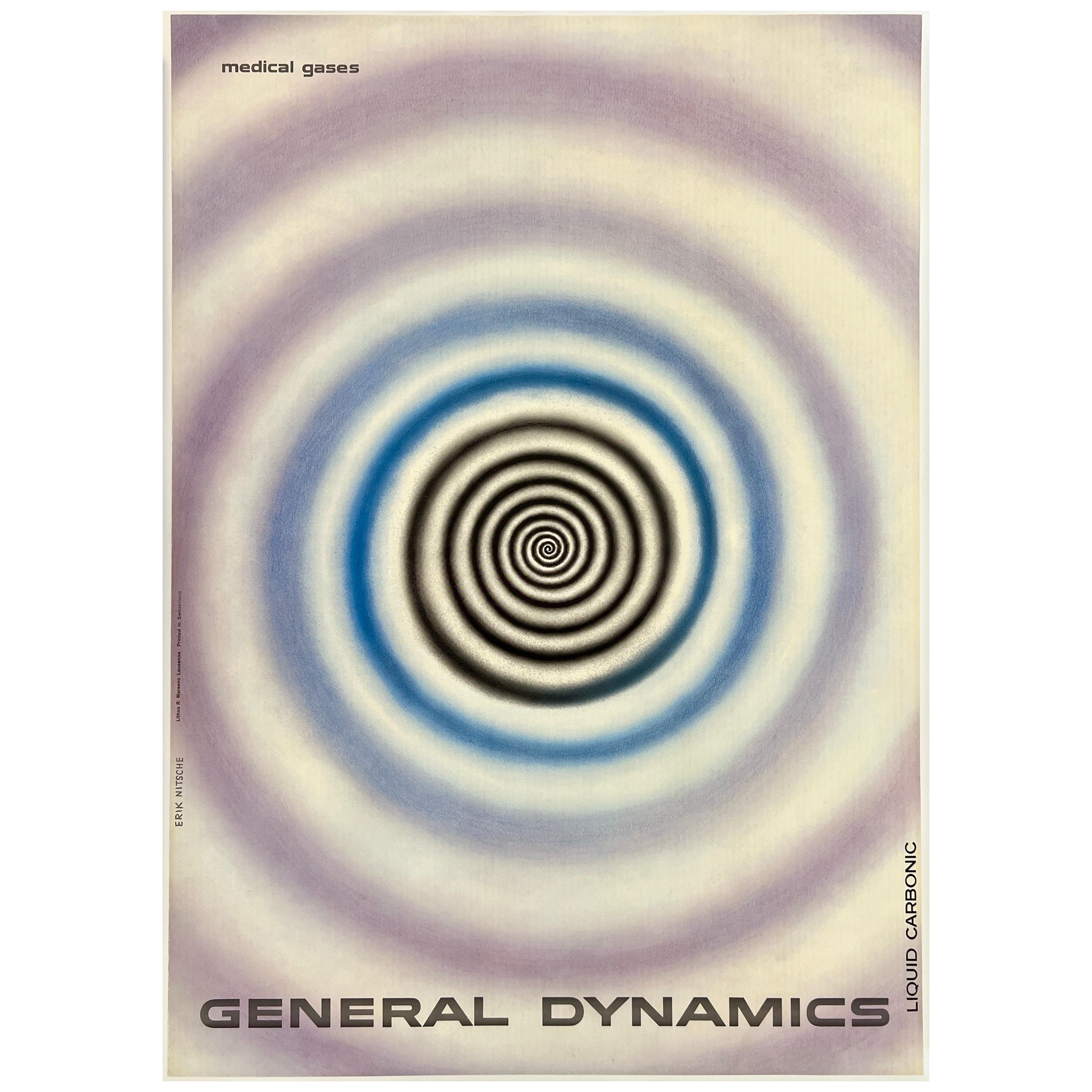 Original Vintage Poster General Dynamics Astrodynamics UN Atomic Energy ...