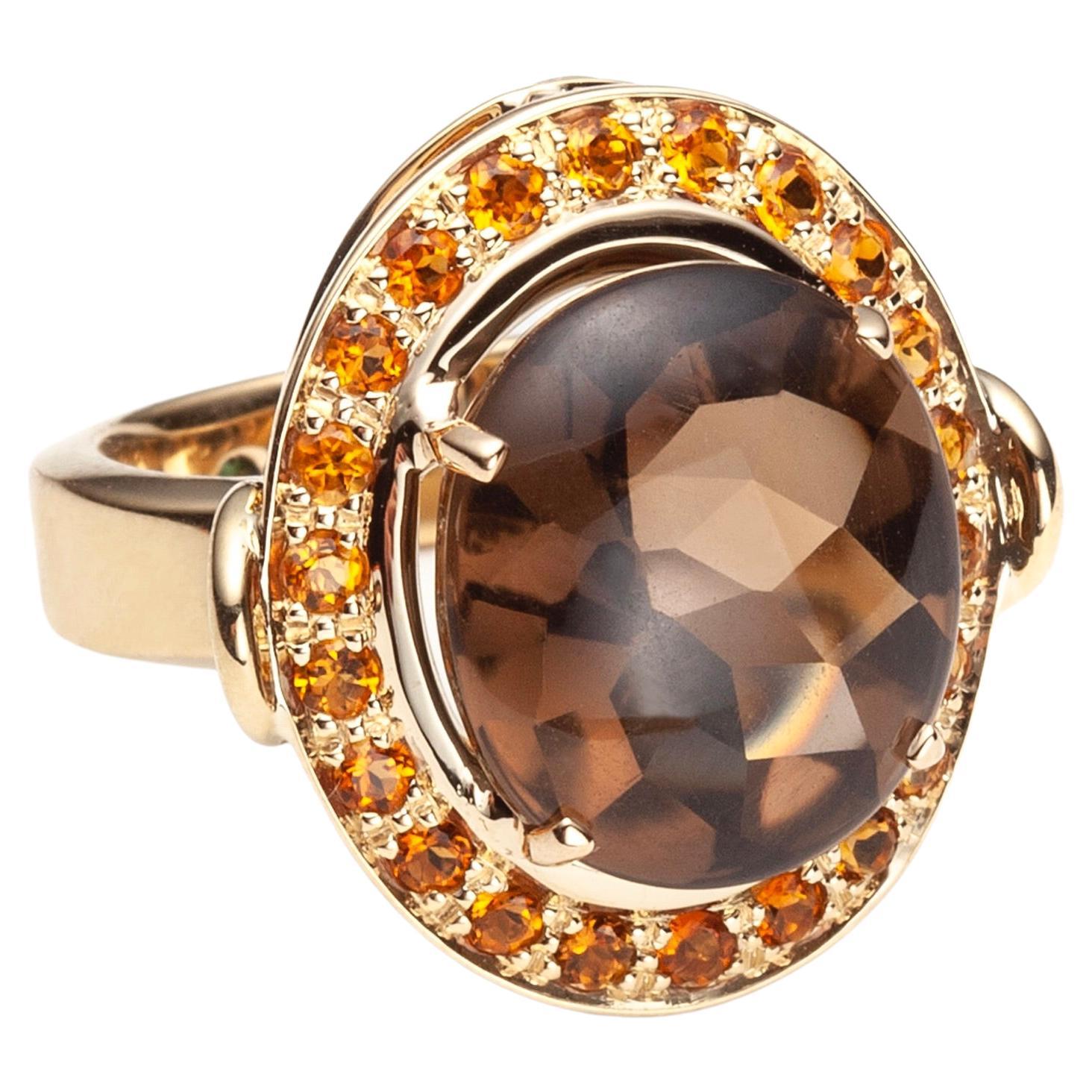 Customizable Catherine Pear Citrine with Diamond and Citrine Halo Ring ...