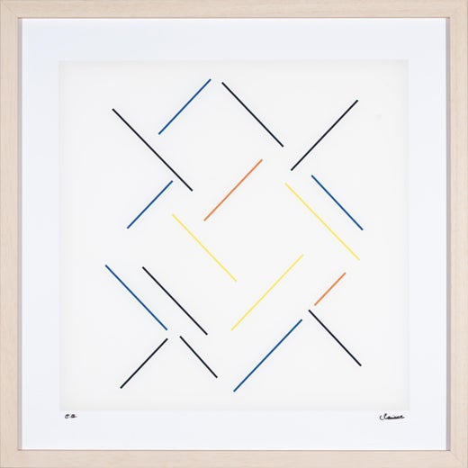 Geneviève Claisse - Composition géométrique For Sale at 1stDibs