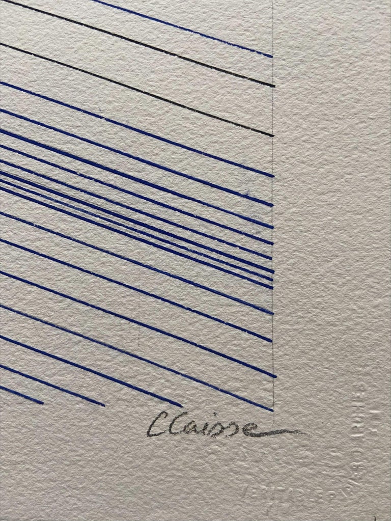 Genevieve Claisse, Untitled Geometric Composition, circa 1970 For Sale ...