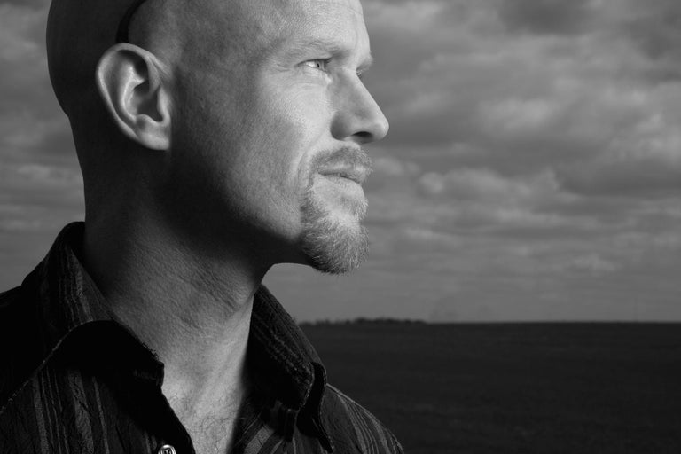 "Gentle Prairie Rain" Green, Blue Oil Landscape by Storm Chaser Ian ...