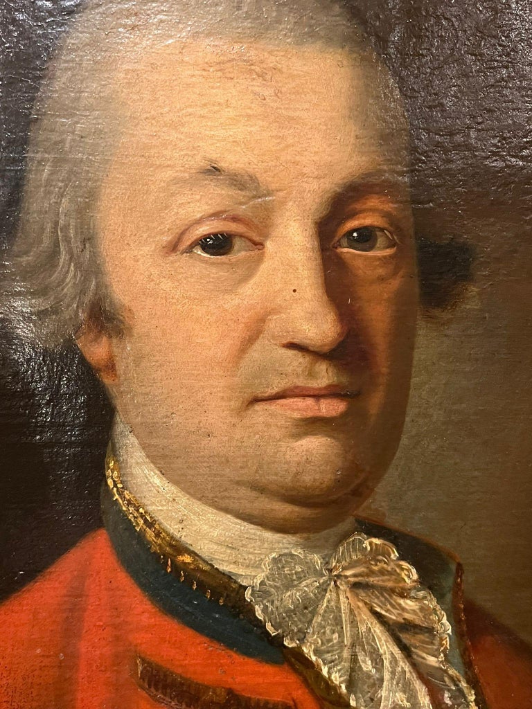 Gentleman Oil Painting on Canvas For Sale at 1stDibs