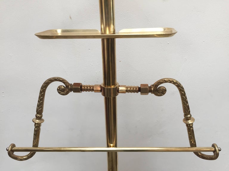 Gentleman Polished Brass Valet, Italy at 1stDibs