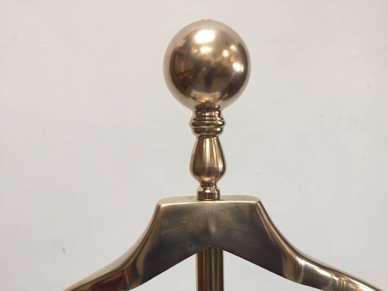 Gentleman Polished Brass Valet, Italy at 1stDibs