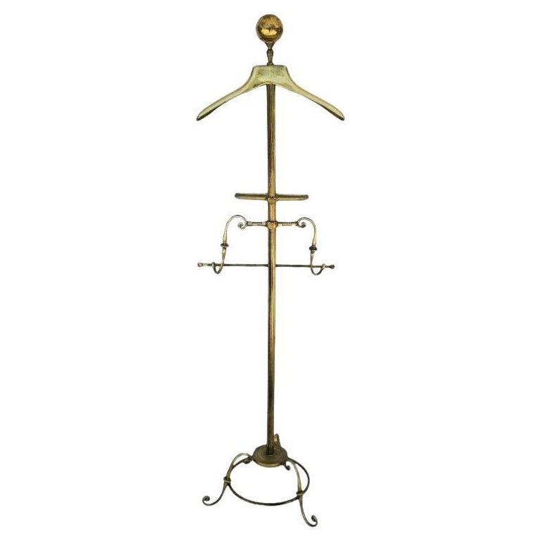 Gentleman's Brass Valet Butler Art Deco Antique by Glo-Mar For Sale at ...