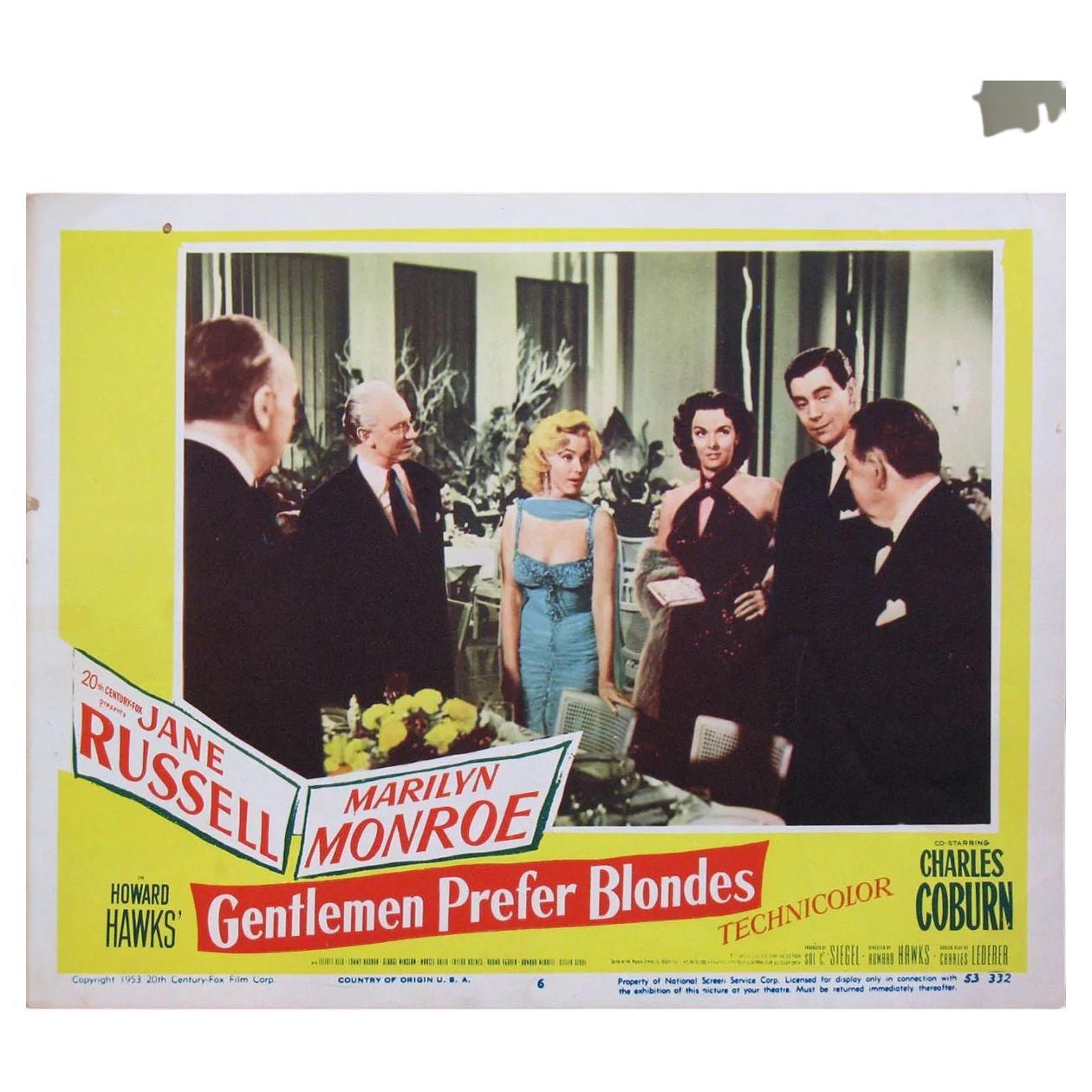 Gentlemen Prefer Blondes Unframed Poster 1953 For Sale At 1stDibs Gentlemen Prefer Blondes Unframed Poster 1953 For Sale At 1stDibs