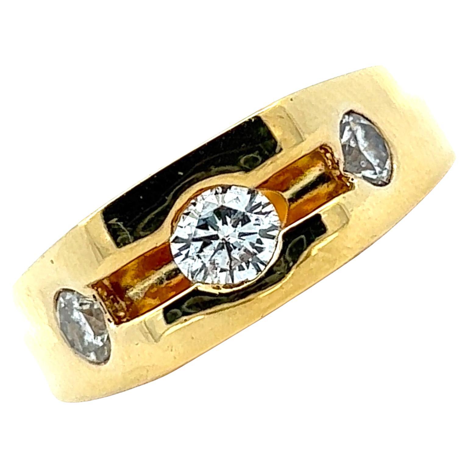Black Onyx and Diamond Gents Ring For Sale at 1stDibs