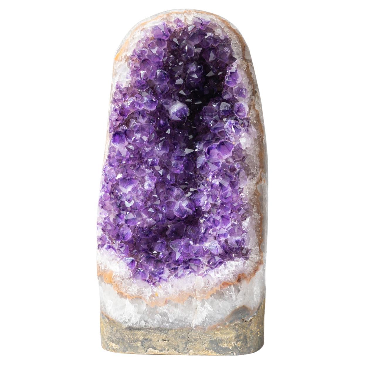 Amethyst Geode Stalactite Crystal Cluster from Uruguay (7" Tall, 13 lbs ...