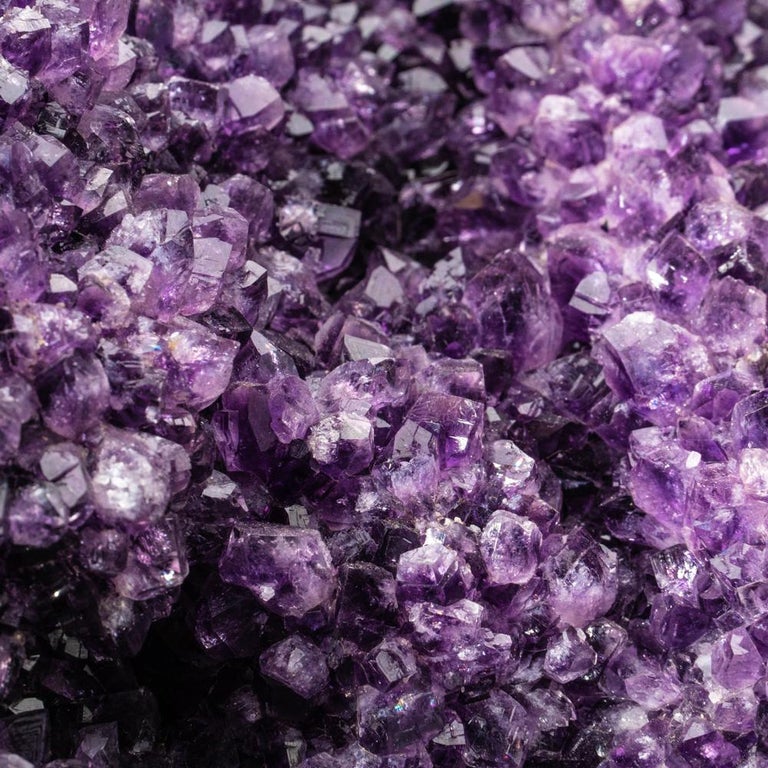 Genuine Amethyst Cluster on Metal Stand (14" Tall, 16.8 lbs) For Sale ...