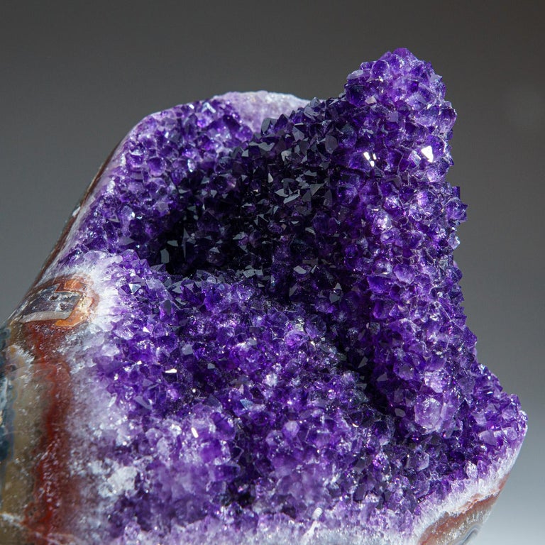Natural Amethyst Crystal Cluster from Brazil (8" Tall, 7 Lbs.) For Sale ...