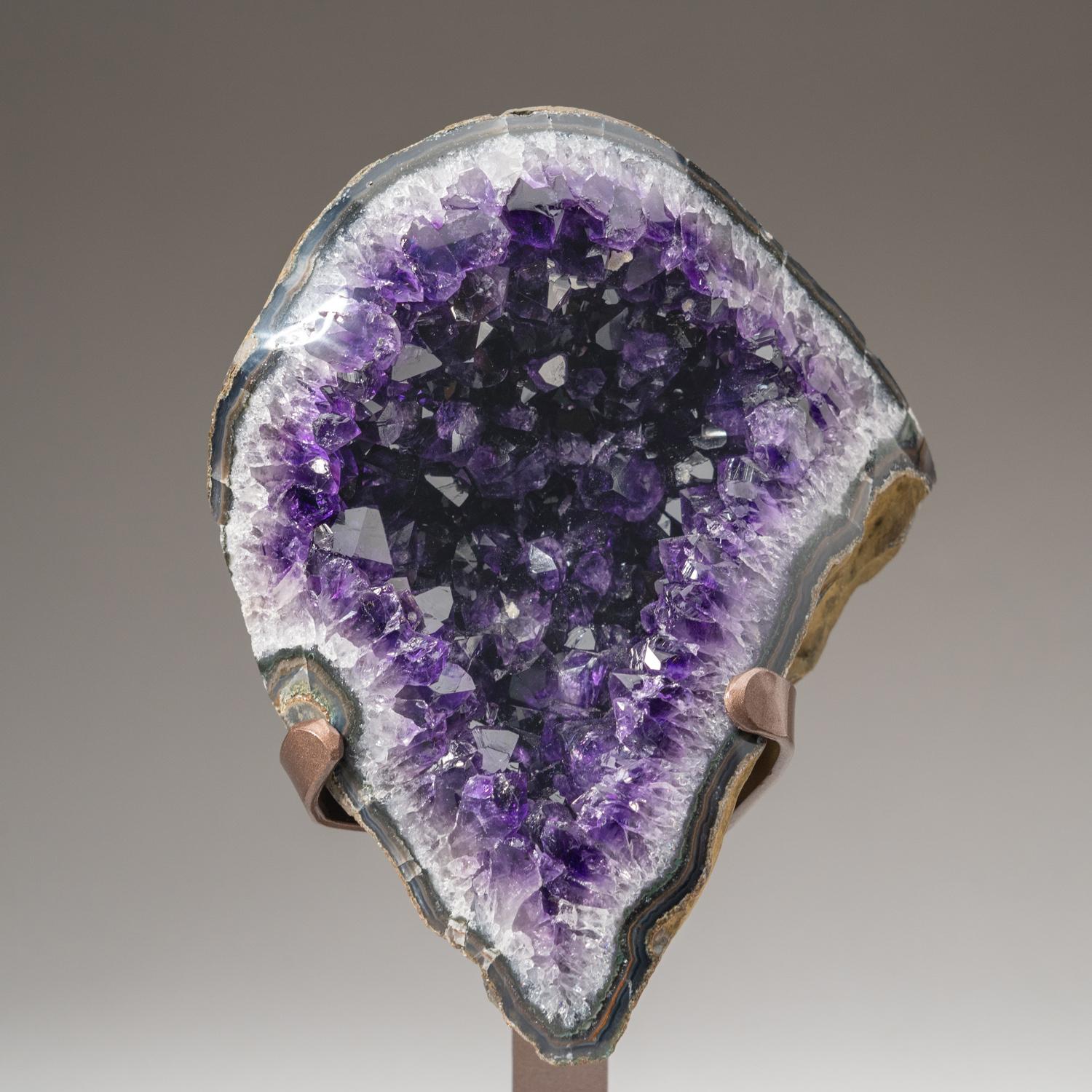 Genuine Amethyst Crystal Cluster on Stand from Uruguay (4 lbs) For Sale ...