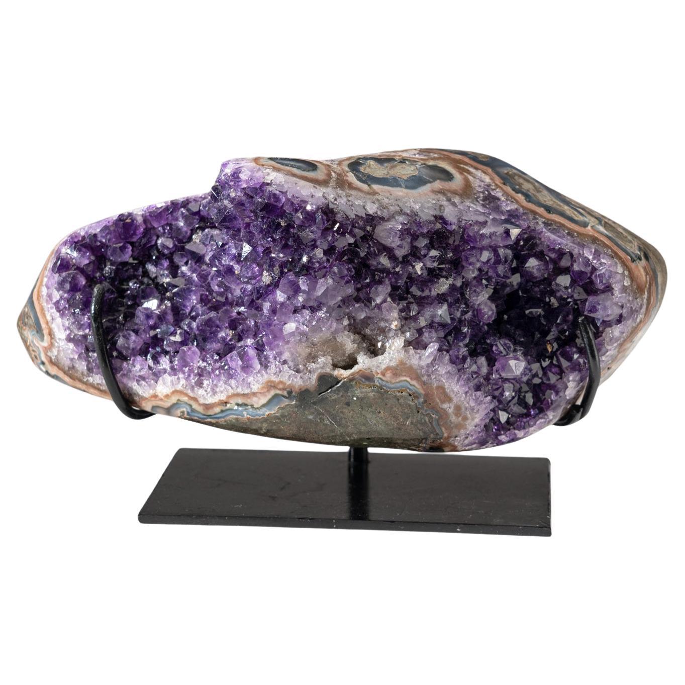 Genuine Amethyst Crystal Cluster on Stand from Uruguay (8.5 lbs) For ...