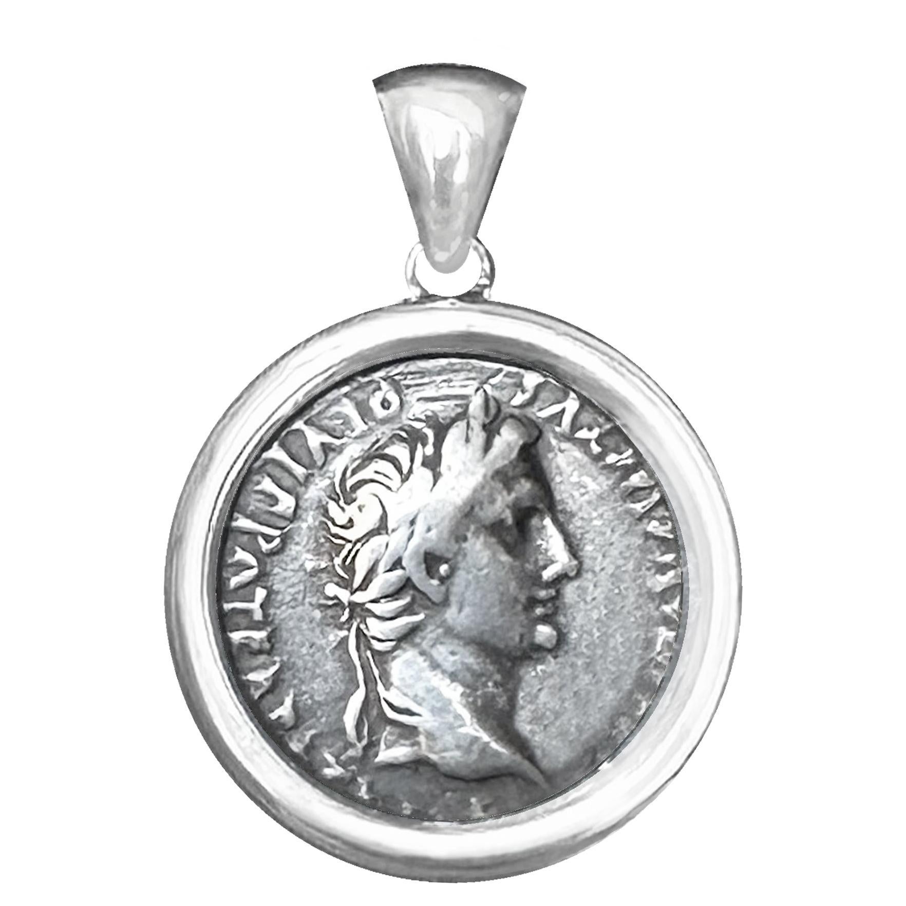 Genuine Roman Coin 1st Cent. BC Pendant depicting Ulysses and his dog ...