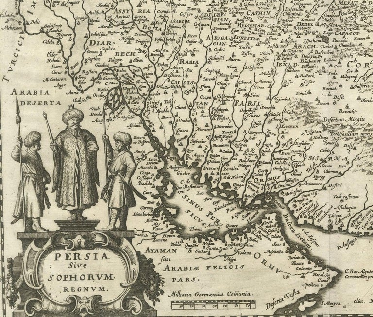 Genuine Antique Map of Persia For Sale at 1stDibs