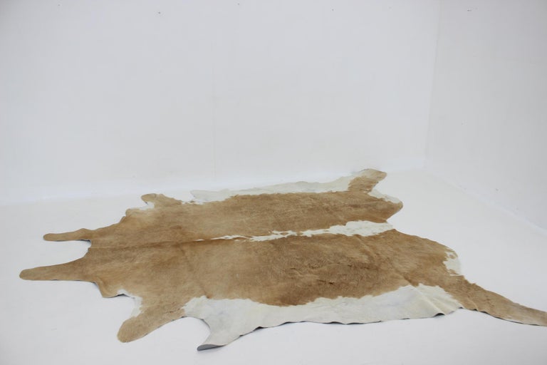 Genuine Brazilian Light Brown and White Cowhide For Sale at 1stDibs