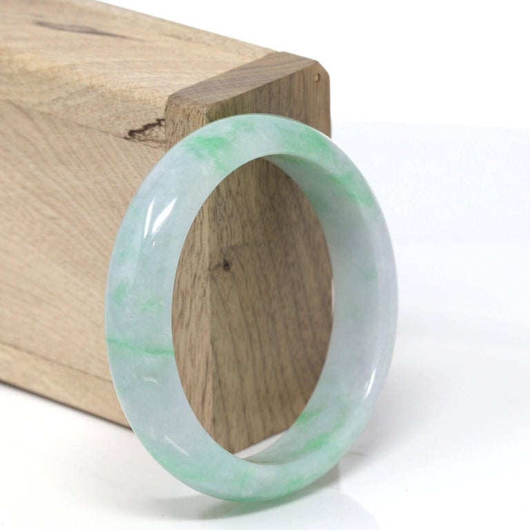 Genuine Burmese High Quality Jadeite Jade Bangle Bracelet #147 For Sale ...