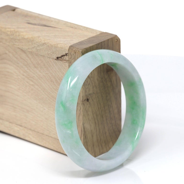 Genuine Burmese High Quality Jadeite Jade Bangle Bracelet #147 For Sale ...