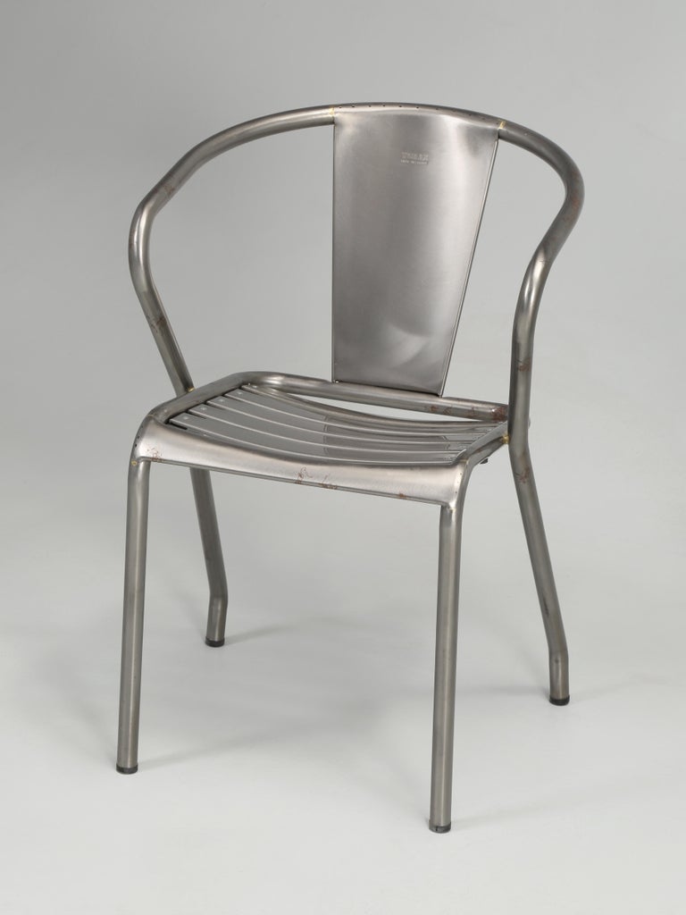 Genuine French Handmade Tolix Armchairs with Slatted Seats Showroom ...