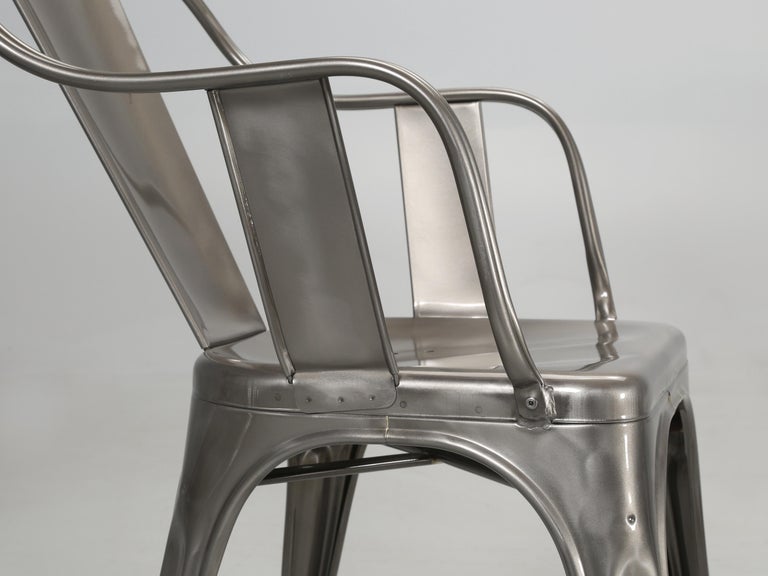 Genuine French Made Tolix Arm Chairs Powder Coated, Showroom Samples ...