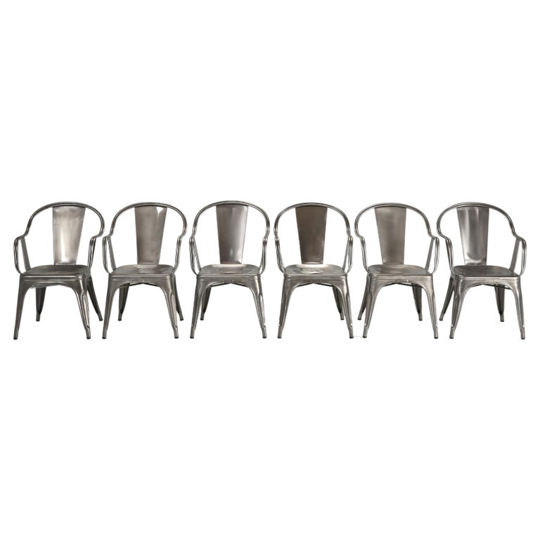 Genuine French Made Tolix Arm Chairs Powder Coated, Showroom Samples ...