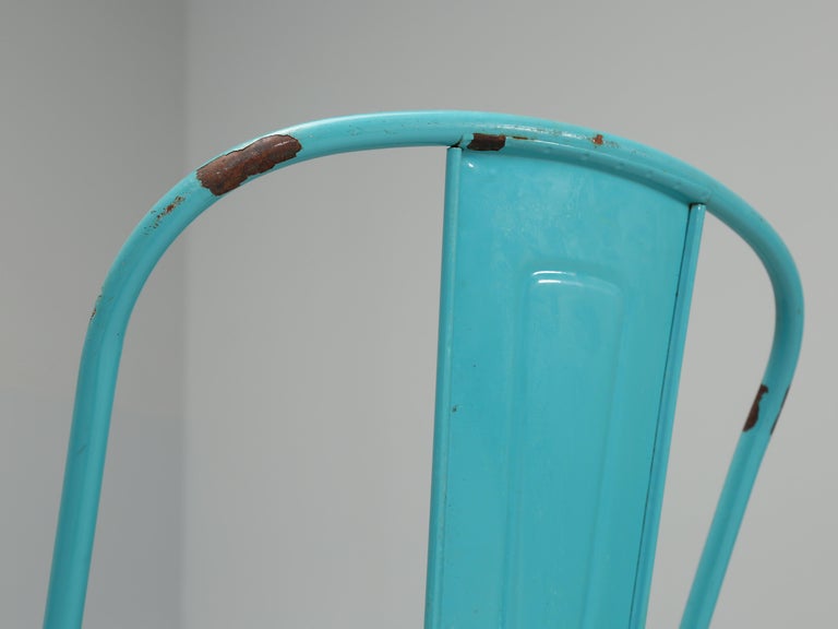 Genuine French Made Tolix Set of '10' Vintage Steel Chairs with Heavy ...