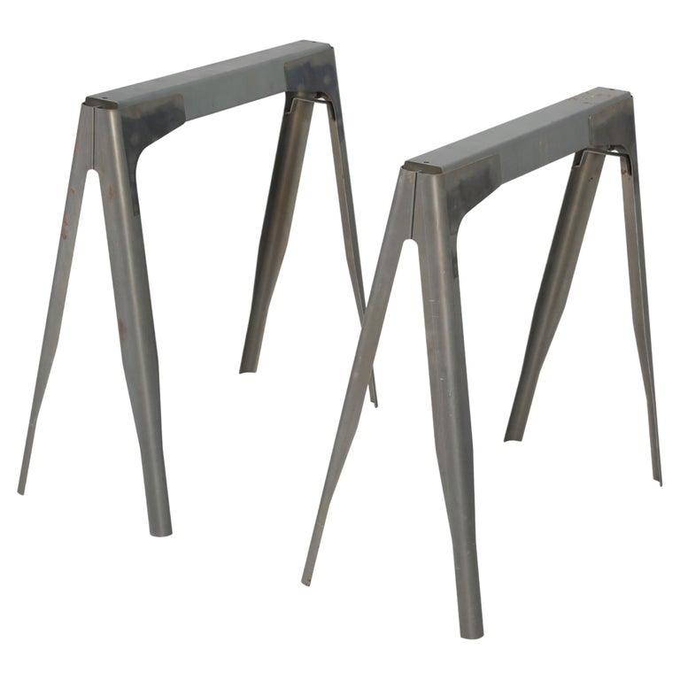 Genuine French Made Tolix Steel Trestle Table Legs, Table Top Not ...