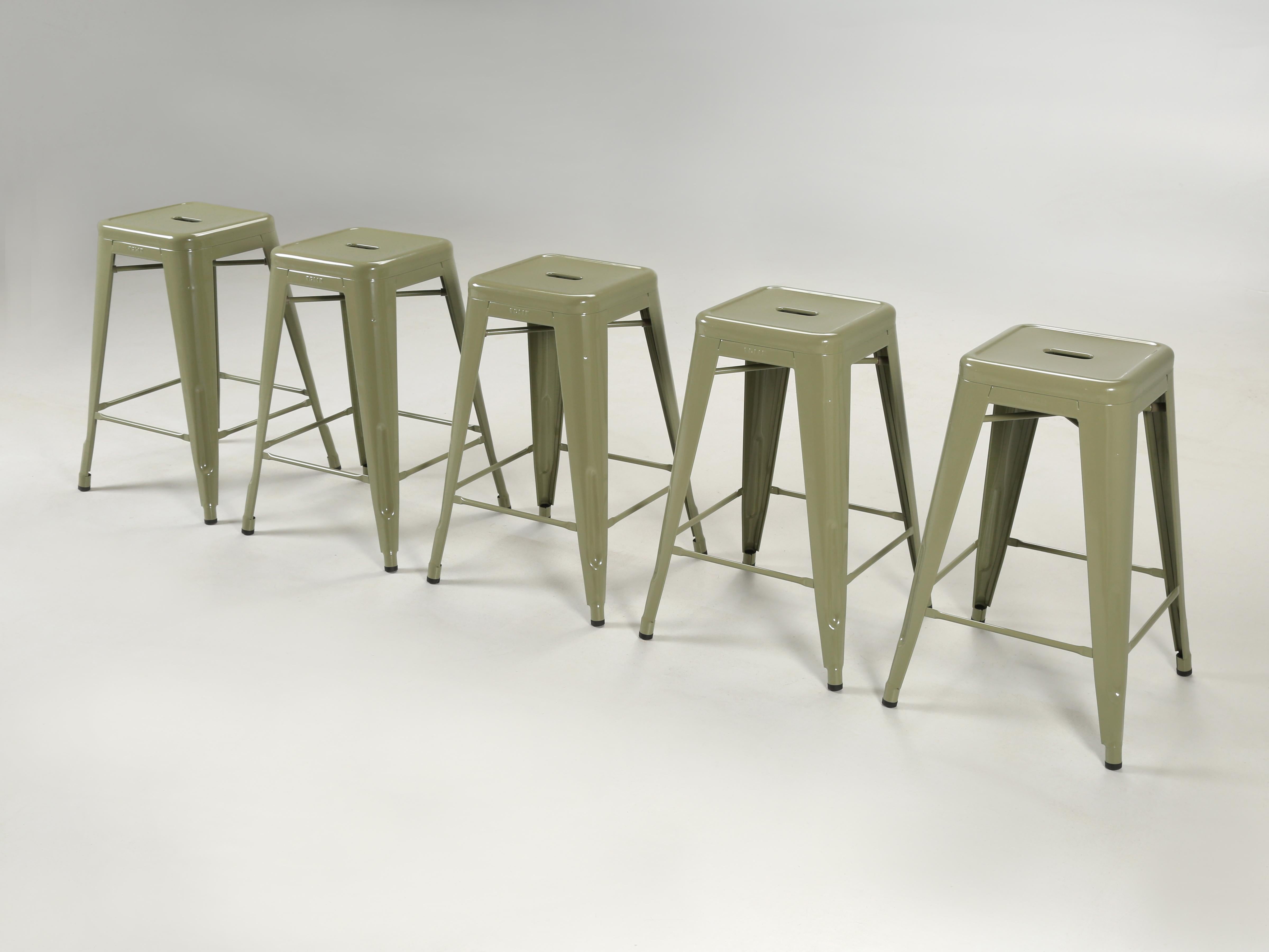Genuine French Tolix Stacking Stools, Hundred's Available '3' Heights ...