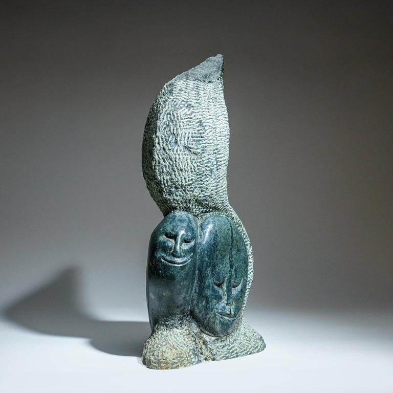 Green Verdite Shona Sculpture (28.5 lbs) For Sale at 1stDibs