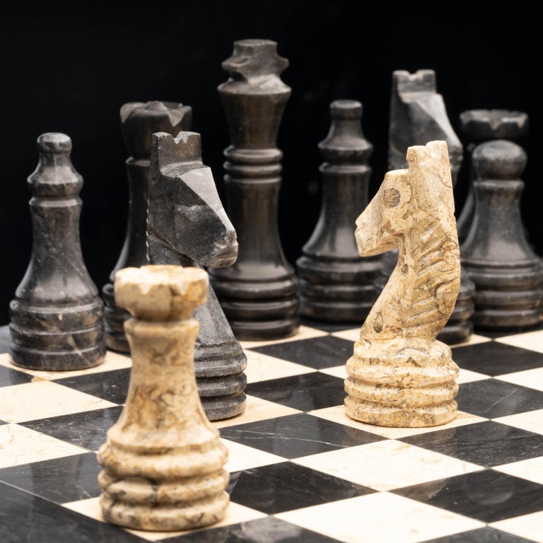 Genuine Hand-Carved Onyx Chess Set With Deluxe Velvet Case // Ver. 3 ...