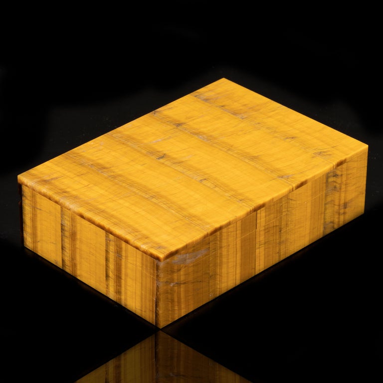 Genuine Handcrafted Tiger's Eye Box with Velvet Interior // Ver. 1 For ...