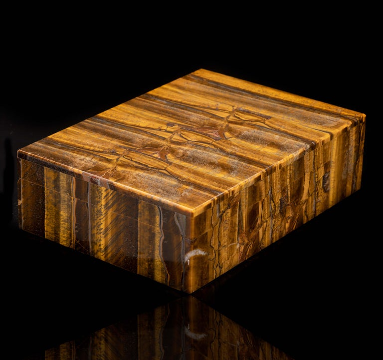 Genuine Handcrafted Tiger's Eye Box with Velvet Interior // Ver. 2 For ...