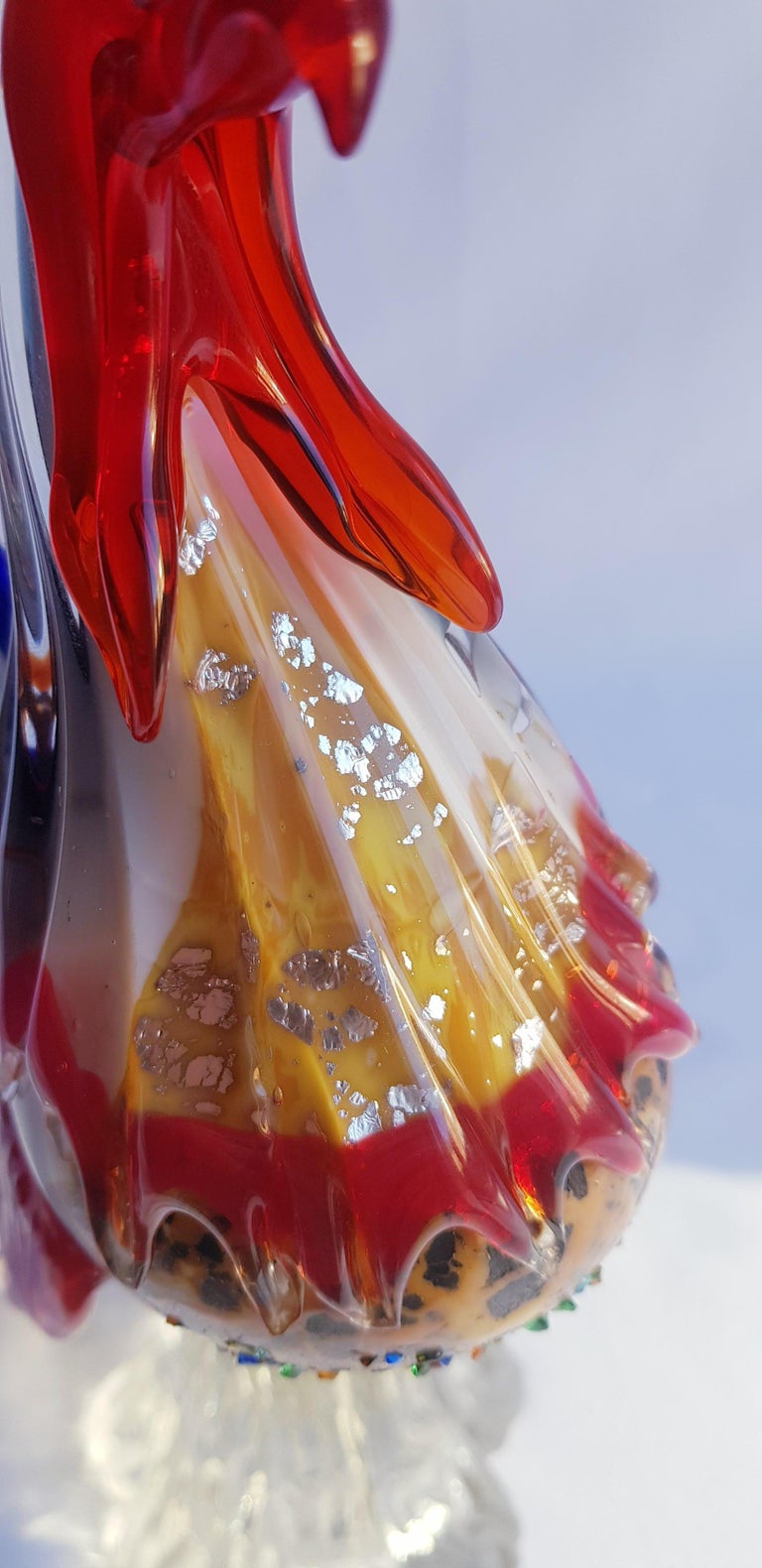Genuine Murano Glass large Rooster with Original Sticker at 1stDibs ...