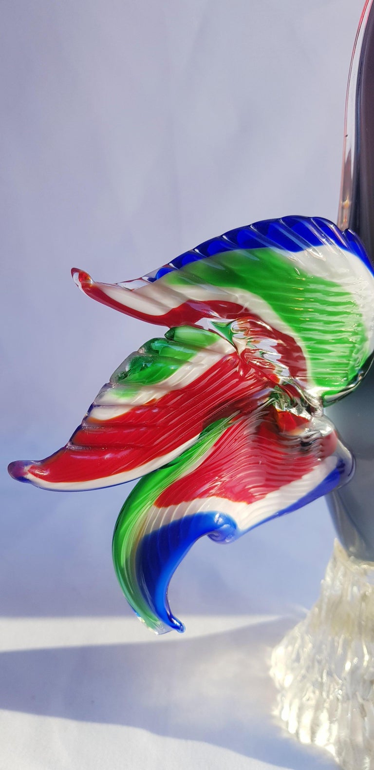 Genuine Murano Glass large Rooster with Original Sticker at 1stDibs ...
