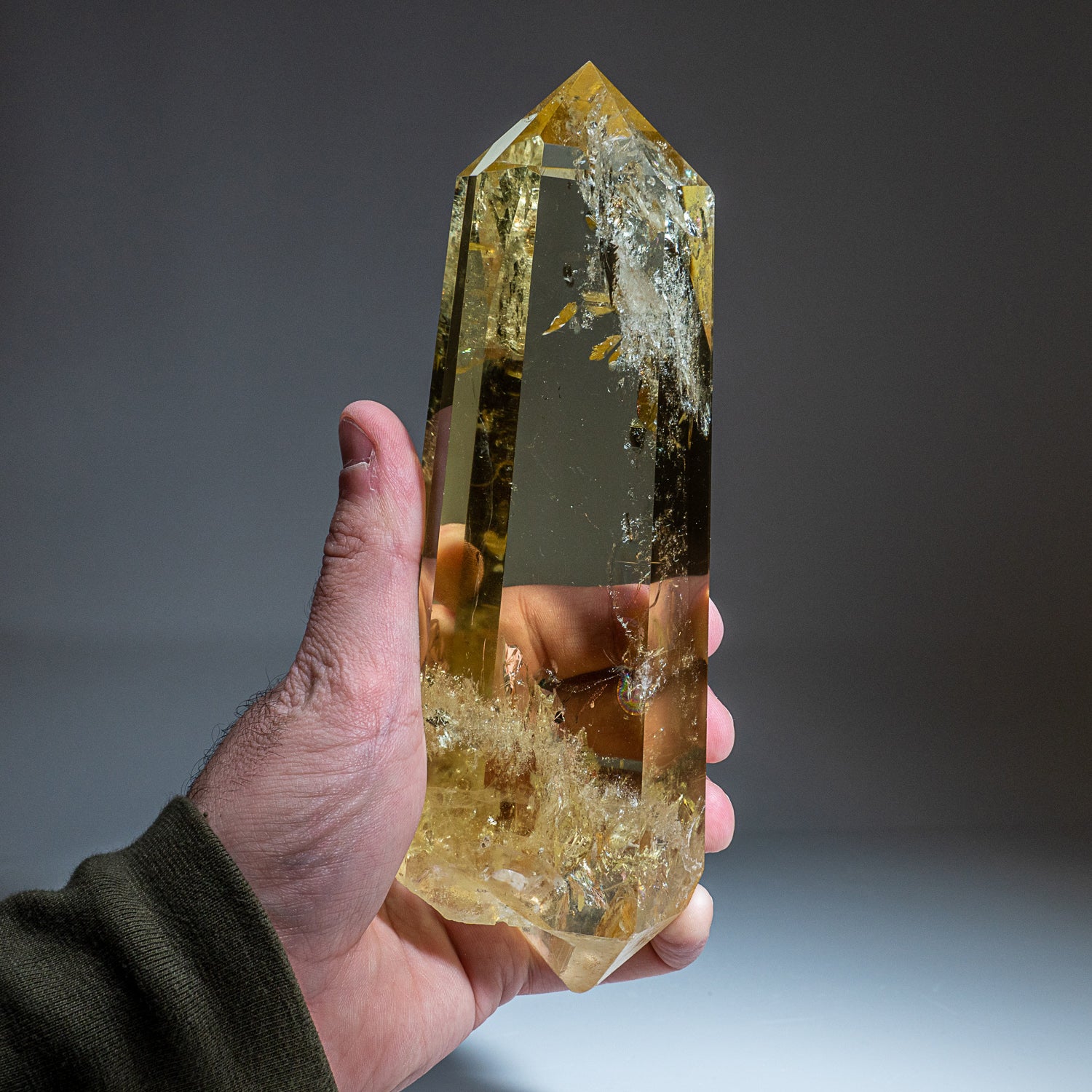 Genuine Museum Quality Double Terminated Citrine Crystal Point (2 lbs ...