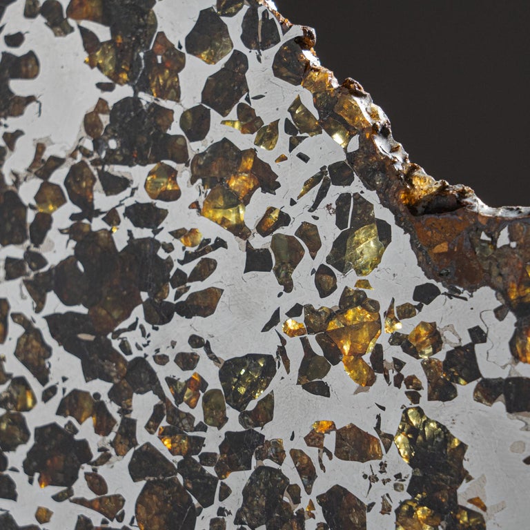 Genuine Natural Seymchan Pallasite Meteorite Slab For Sale at 1stDibs