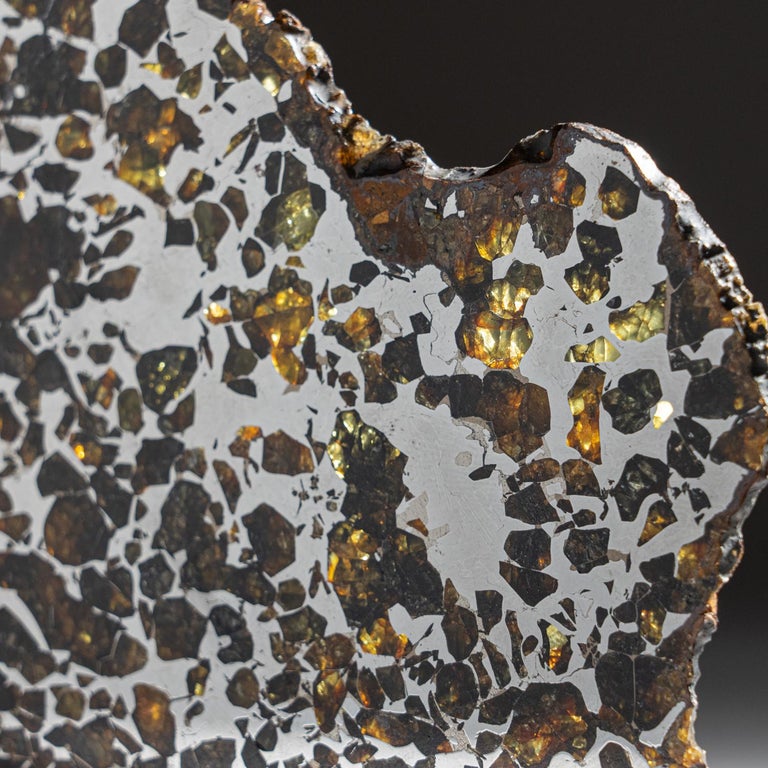 Genuine Natural Seymchan Pallasite Meteorite Slab For Sale at 1stDibs