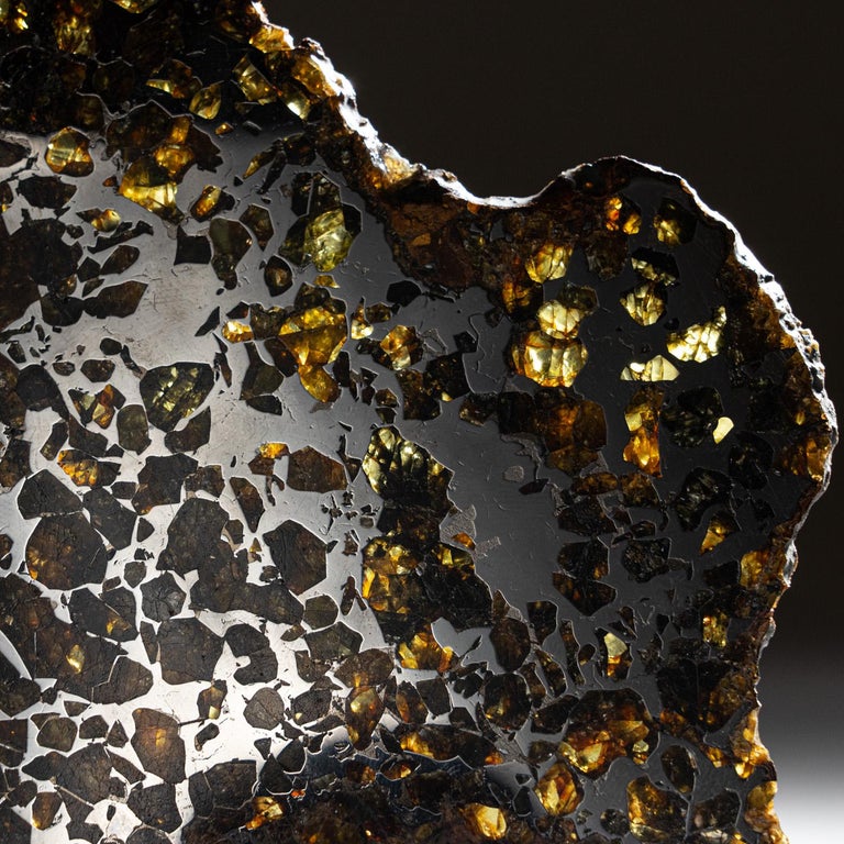 Genuine Natural Seymchan Pallasite Meteorite Slab For Sale at 1stDibs