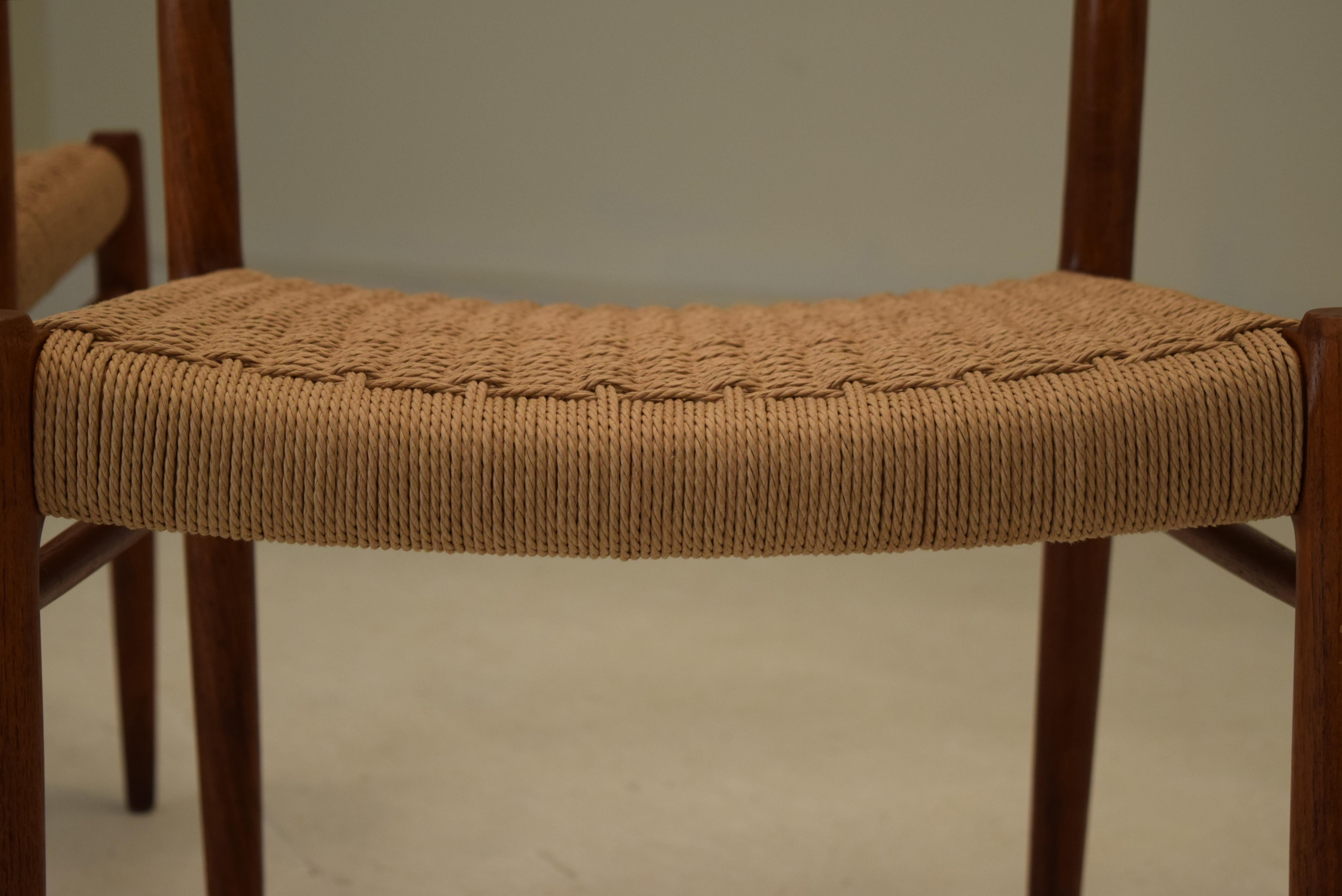 Genuine Neils Moller 75 Chairs with Original 1950s Medallions at ...